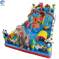 China Spiderman Inflatable Slides Combo Obstacle Course Unisex Outdoor Playground Bouncer Slide for sale