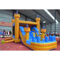China Karry Commercial Castle Slide Combo Yellow Magic Color Bounce House for Adults and Kids for sale