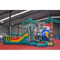 China Features Kids Outdoor Playground Dinosaur Inflatable Bouncy Castle with Slide Wet Dry for sale