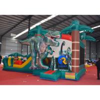 China Features Kids Outdoor Playground Dinosaur Inflatable Bouncy Castle with Slide Wet Dry for sale