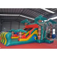 China Features Kids Outdoor Playground Dinosaur Inflatable Bouncy Castle with Slide Wet Dry for sale