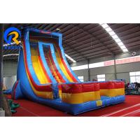 China EN14960 Certified Dual Lane Inflatable Bouncing Castle Slide for Kids' Water Fun for sale