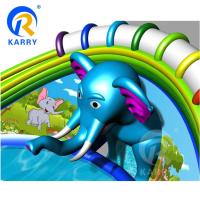 China Allowable Passenger 10 Huge Elephant Slide Water Inflatable Water Park for Kids and Adults for sale