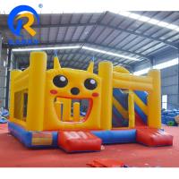China OEM Accepted Design Pikachu Inflatable Bouncer Air Water Slide Jumping Bouncy Castle for sale