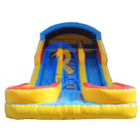 China Shopping Mall Inflatable Bounce House with Pool and Two Slides Convenient Installation for sale