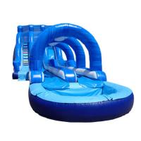 China Shopping Mall Inflatable Bounce House with Pool and Two Slides Convenient Installation for sale