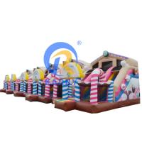 China 14FT Commercial Water Slides Inflatable Double Slide Candy Slide for Party Rental for sale