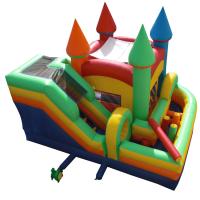 China CE Blower and Repair Accessories Popular Colorful Inflatable Bounce House with Slide for sale