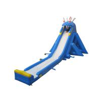 China Digital printing Custom Commercial PVC Tarpaulin air jumping water slide for kids n adults for sale