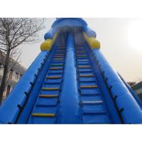 China Digital printing Custom Commercial PVC Tarpaulin air jumping water slide for kids n adults for sale