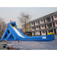 China Digital printing Custom Commercial PVC Tarpaulin air jumping water slide for kids n adults for sale