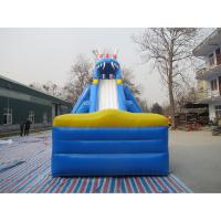 China Digital printing Custom Commercial PVC Tarpaulin air jumping water slide for kids n adults for sale