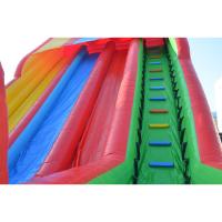 China Summer Must-Have Multi Color Inflatable Water Slide with Pool and Zip Line OEM Acceptable for sale