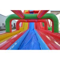 China Summer Must-Have Multi Color Inflatable Water Slide with Pool and Zip Line OEM Acceptable for sale