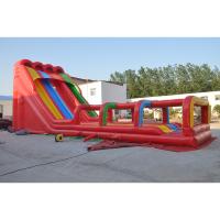 China Summer Must-Have Multi Color Inflatable Water Slide with Pool and Zip Line OEM Acceptable for sale