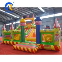 China Unisex Kids Bouncy Castle with Water Slide and PVC tarpaulin Inflatable Bounce House Combo for sale