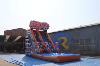 China Commercial PVC Inflatable Equipment Hot-blooded Anime Characters Water Slide with Pool for sale