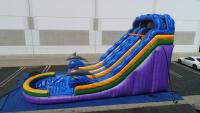 China Express Shipping Unisex Bounce Slider Inflatable Water Slide with Pool Juegos Games for sale
