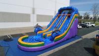 China Express Shipping Unisex Bounce Slider Inflatable Water Slide with Pool Juegos Games for sale