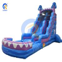 China Jump Castle Bouncer for Adults Big Blue Jellyfish Magic Design 5-10 Passengers Allowed for sale