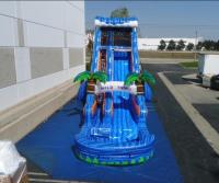 China Occasion Commercial Inflatable Juegos Marble Palm Tree Bouncer Slide for Outdoor Play for sale