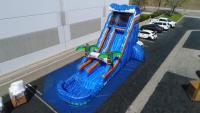 China Occasion Commercial Inflatable Juegos Marble Palm Tree Bouncer Slide for Outdoor Play for sale