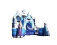 China Customized Color Cartoon Character Double Outdoor Frozen Inflatable Slide for Kids Party for sale