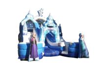 China Customized Color Cartoon Character Double Outdoor Frozen Inflatable Slide for Kids Party for sale