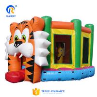 China Customized Color Castle Slide Combo Bouncy House Inflatable Tiger Castle for sale