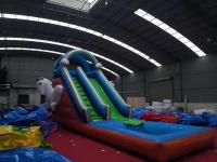 China Indoor Children's Water Pool Slide with CE Standard Air Blower and Unicorn Excitement for sale