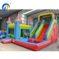 China Optional Sizes Bouncy Castle with Slide and Pool Inflatable Bouncing Castles for sale