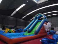China Indoor Children's Water Pool Slide with CE Standard Air Blower and Unicorn Excitement for sale