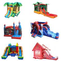 China Crossover Commercial Colorful Bounce House with Slide and Accessories CE Blower Repair for sale