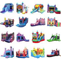 China Crossover Commercial Colorful Bounce House with Slide and Accessories CE Blower Repair for sale