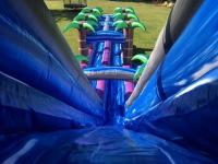 China Digital Printing Purple Palm Tree Commercial Inflatable Water Slide for Adults and Kids for sale