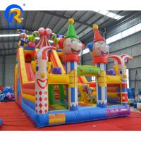 China Outdoor Kids Party Inflatable Bouncy Castle with Slide Inflatable Yes Optional Sizes for sale