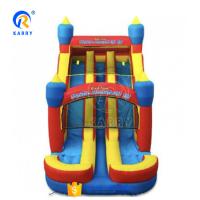 China EN71 Certificate Double-lane Inflatable Water Slides Combo for Outdoor Kids Playground for sale