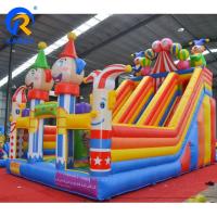 China Outdoor Kids Party Inflatable Bouncy Castle with Slide Inflatable Yes Optional Sizes for sale