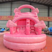 China EN71 Certificate Double-lane Inflatable Water Slides Combo for Outdoor Kids Playground for sale