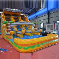 China EN71 Certificate Double-lane Inflatable Water Slides Combo for Outdoor Kids Playground for sale