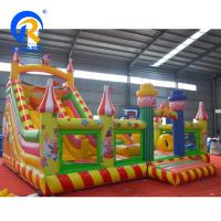 China OEM Accepted Clown Wizard Bouncy Castle Slide Combo Inflatable Bounce House with Slide for sale