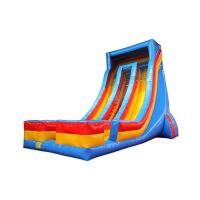 China Max Capacity 100-500kg Commercial Inflatable Water Slide with Swimming Pool and Dual Lane for sale