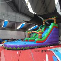 China Customized Backyard Inflatable Water Slide and Trampoline for Kids Swimming Adventure for sale
