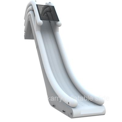 China Indoor Outdoor Inflatable Play Water Slide with Pool The Ultimate Yacht Water Toy for sale