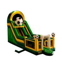 China Football Slide Commercial Inflatable Wet Dry Slide for Kids' Outdoor or Indoor Play for sale