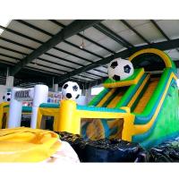 China Football Slide Commercial Inflatable Wet Dry Slide for Kids' Outdoor or Indoor Play for sale