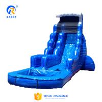 China Large Inflatable Bounce House with Slide Summer Hot Twin Falls Inflatable Water Slide for sale