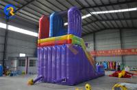 China Large Inflatable Bounce House with Slide Summer Hot Twin Falls Inflatable Water Slide for sale