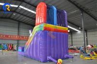 China Large Inflatable Bounce House with Slide Summer Hot Twin Falls Inflatable Water Slide for sale