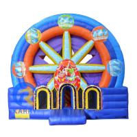 China Kids' Dream Play Castle Ferris Wheel and Bouncy Castle Inflatable for Backyard Fun for sale
